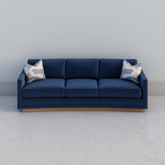 Urban Blue Sofa 3D model for Modern Interiors