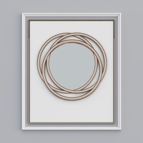 Interwoven Rings 3D model for Modern Aesthetic Design