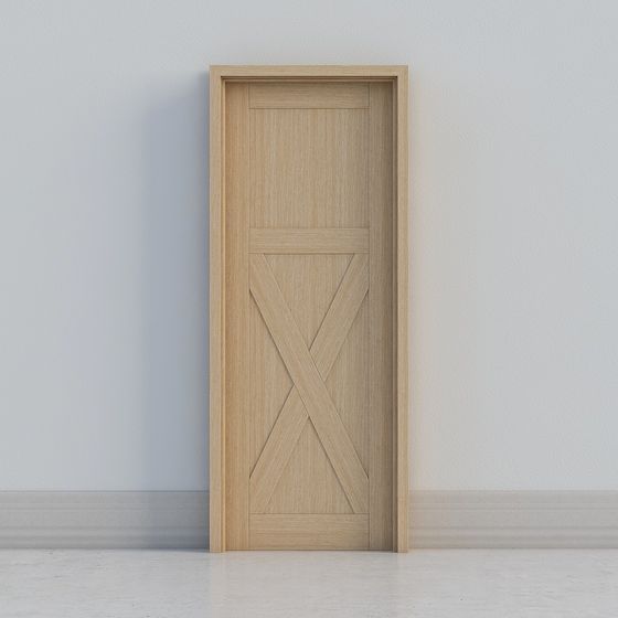 Cross-Panel Door 3D model