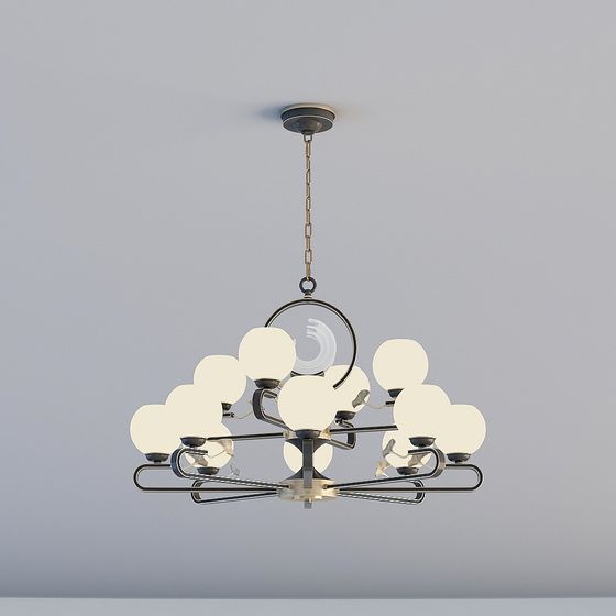 Cloud Pendant Light 3D model for Modern Interior Design