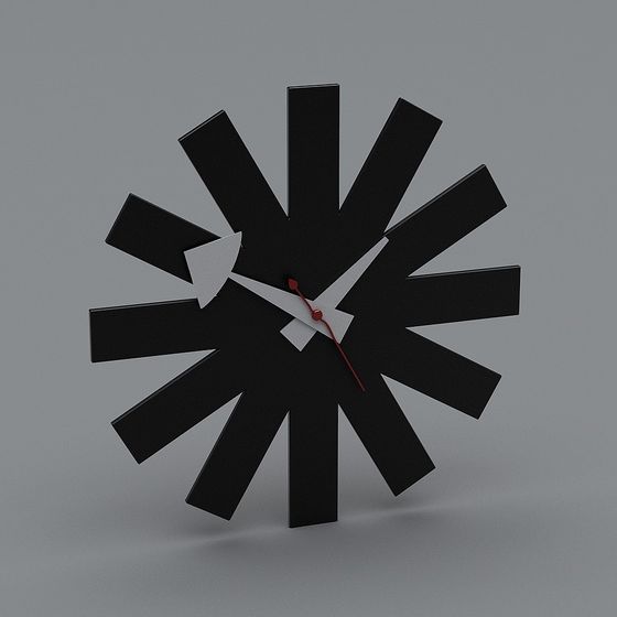 Unique Low-Poly Clock 3D model