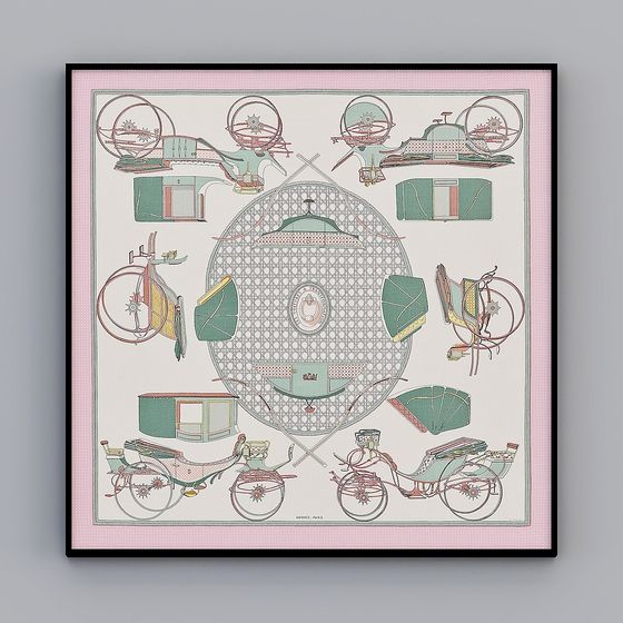 Victorian Carriages Low Poly 3D Model – Historical Design