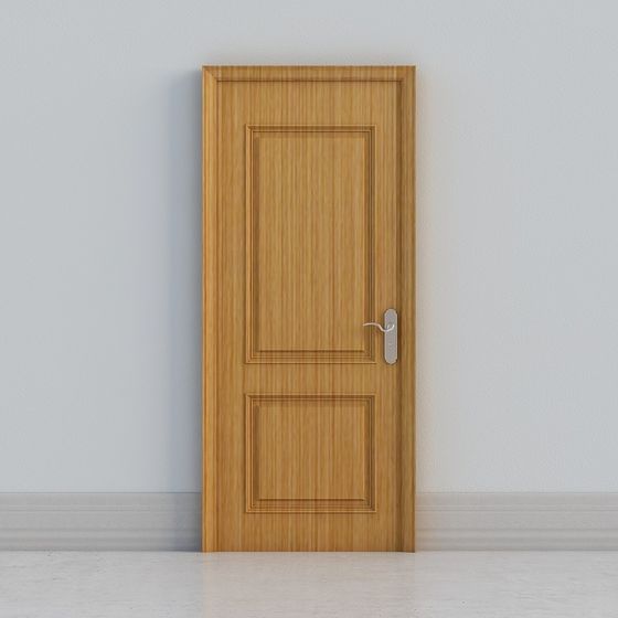 Modern Low-Poly 3D Door Model