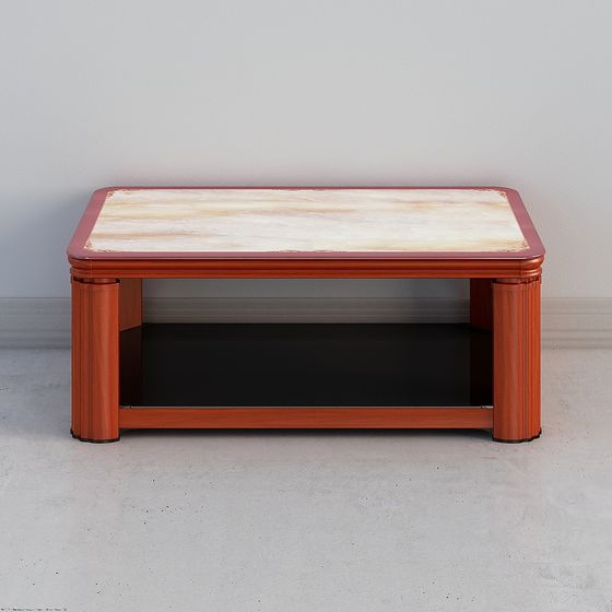 Classic Low-Poly Coffee Table 3D model