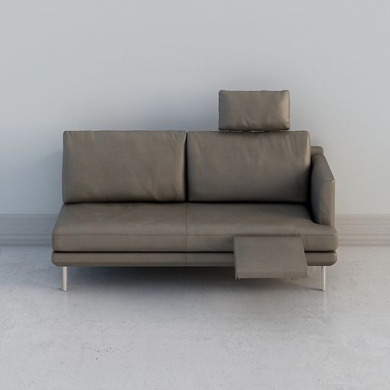 Modern Minimalist Low-Poly Sofa 3D model