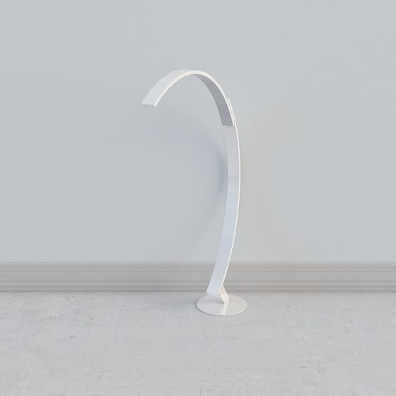 Sleek Low-Poly Table Lamp 3D model