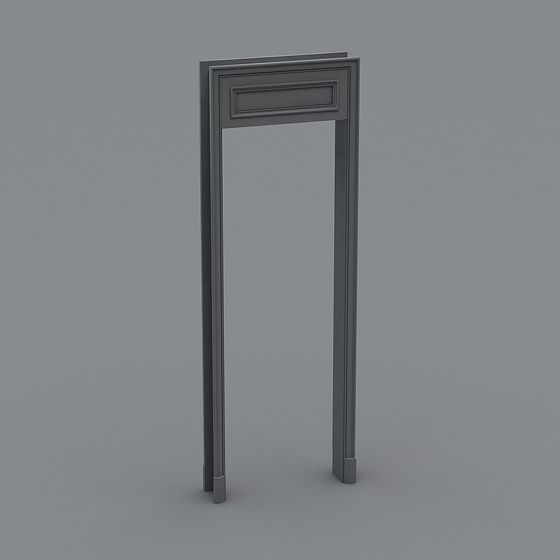 Stylish Low-Poly Door Frame 3D Model for Creative Use