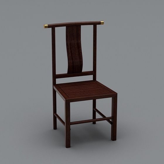 Classic Wooden Chair 3D model