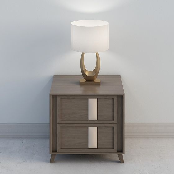 Modern Minimalist Nightstand 3D model