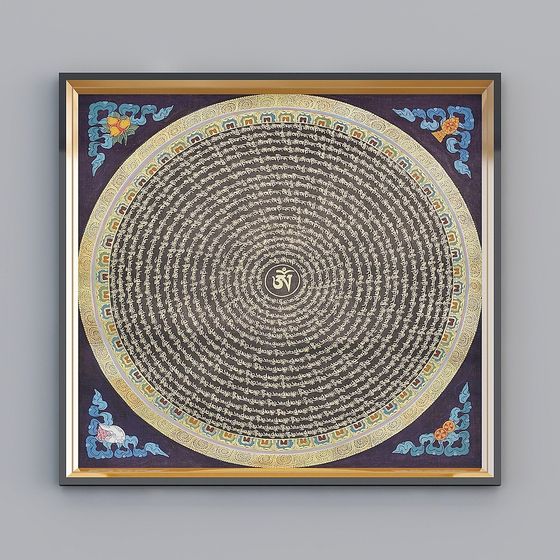 Mandalas 3D Model - Unique Low Polygon Design