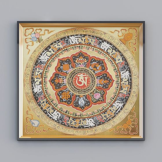 Mandala Art 3D model for Unique Design