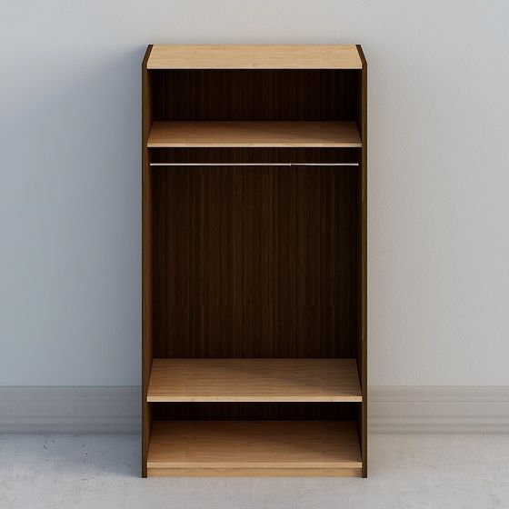 Minimalist Low-Poly Wardrobe 3D model