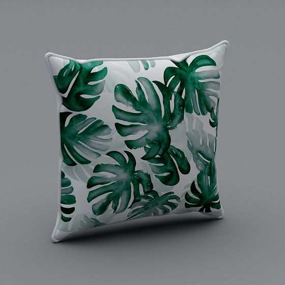 Tropical Rainforest Pillow 3D model