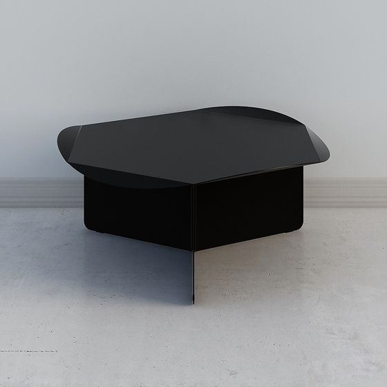 Sleek Low-Poly Coffee Table 3D model