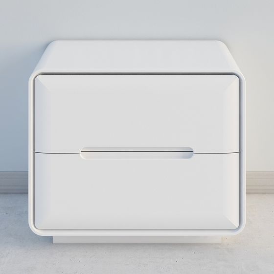 Modern Minimalist Nightstand 3D model