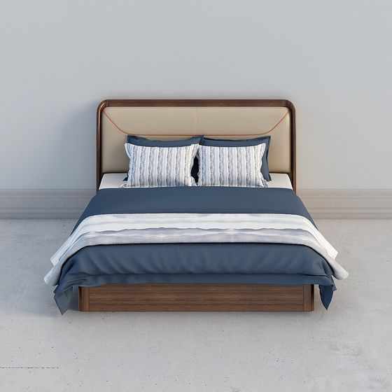 Urban Retreat 3D model Bed Design