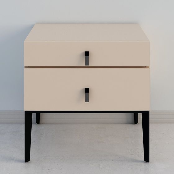 Minimalist Bedside Table 3D model
