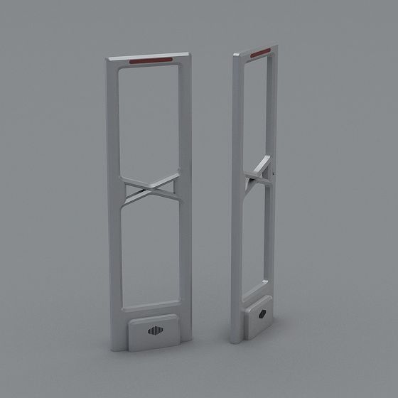 Futuristic Access Control System 3D model