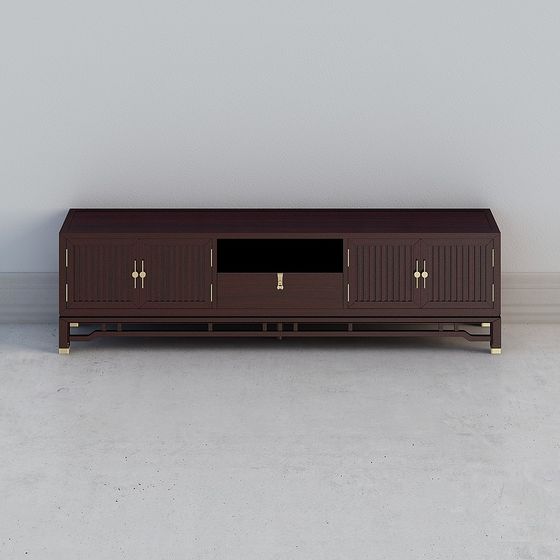 Stylish TV Cabinet 3D model for Modern Interiors