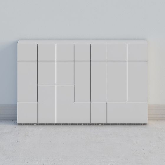 Modular Storage Cabinet 3D model for Modern Aesthetics