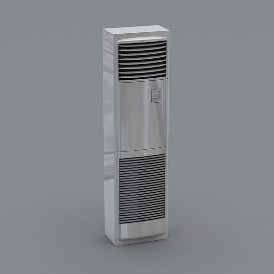 Stylish Low-Polygon Air Conditioner 3D model