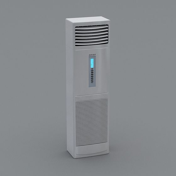 Modern Low-Polygon Air Conditioner 3D model