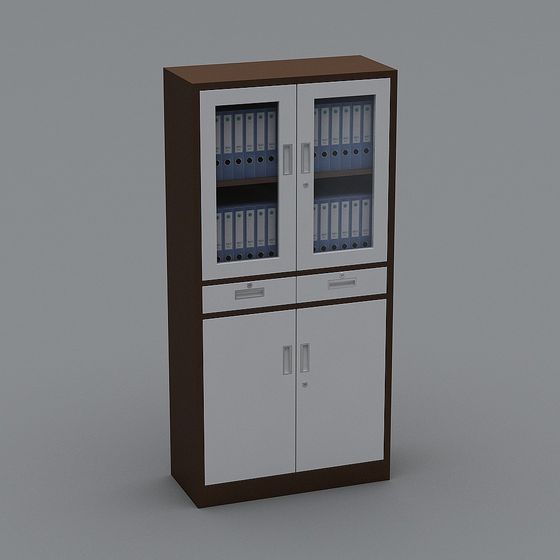 Modern Office File Cabinet 3D model