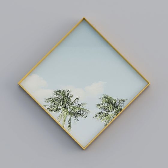 Tropical Beach Frame 3D model
