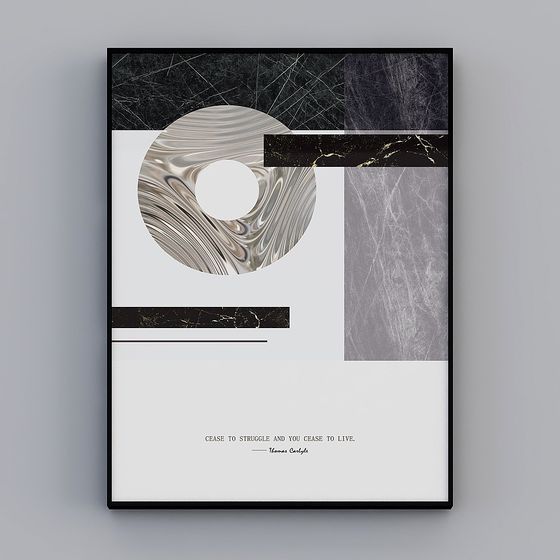 Abstract Geometric Framework 3D Model for Creative Projects