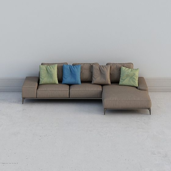 Modern Low Poly Sofa 3D model