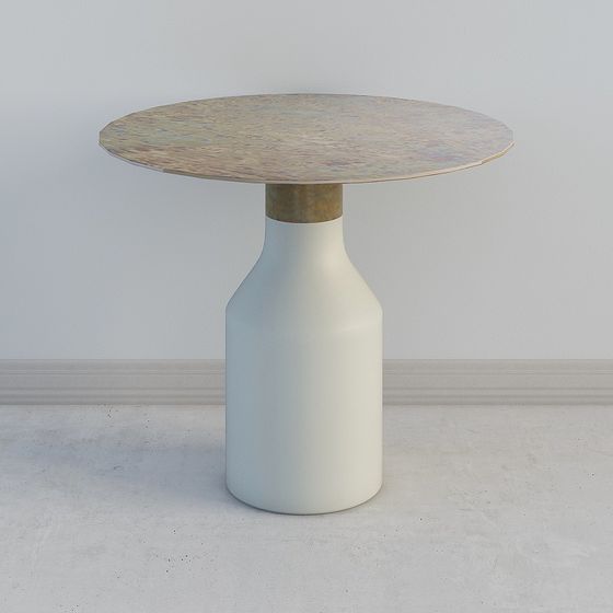 Minimalist Round Table 3D model
