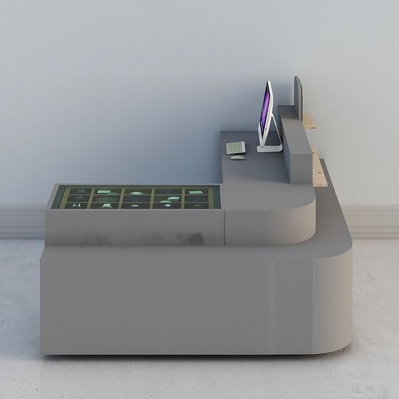 Contemporary Office Desk 3D model for Creative Spaces