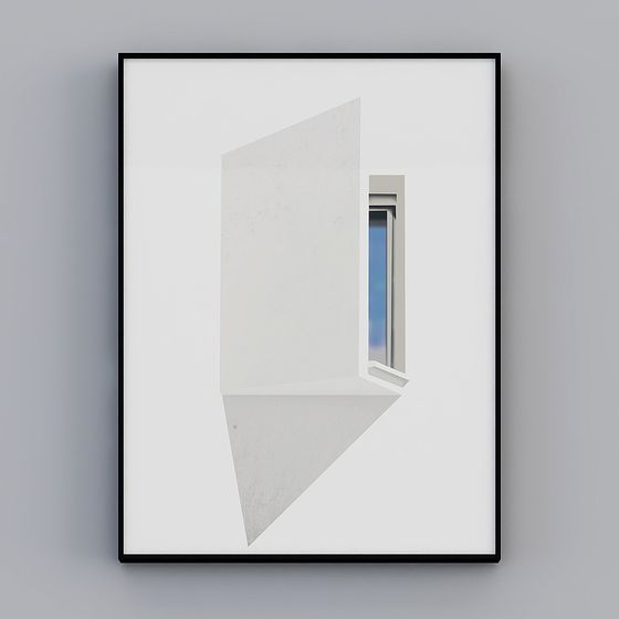 Peeping Window 3D model - Modern Architectural Aesthetic