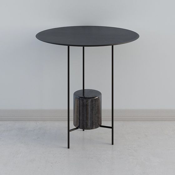 Urban Corner Side Table 3D model for Modern Spaces