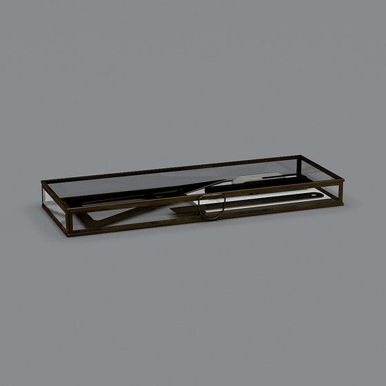 Elegant Glass Display Stand 3D model