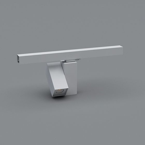 Urban Light Fixture 3D Model – Gray Metallic Design