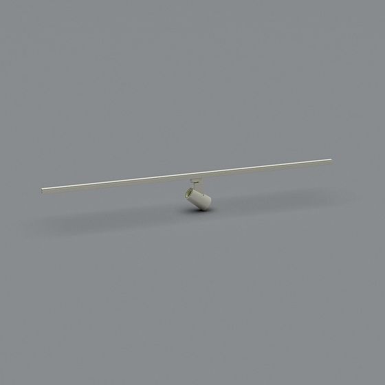 Minimalist Track Light 3D model for Modern Interiors