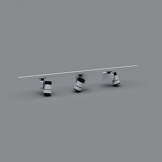Minimalist Track Light Fixture 3D model