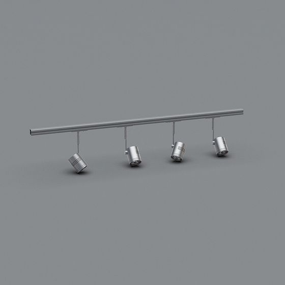 Modern Minimalist Track Light 3D model