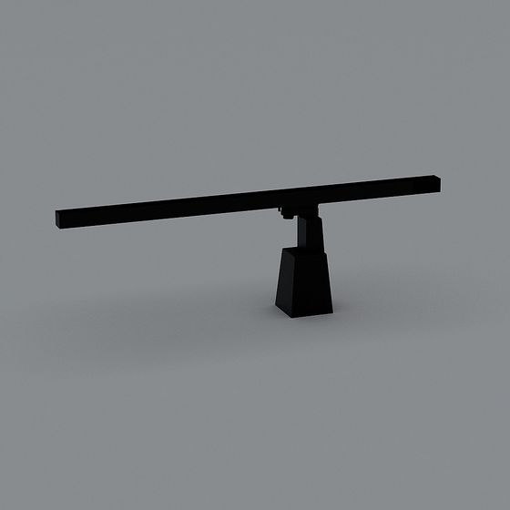 Low Polygon Black 3D Model for Urban Spaces