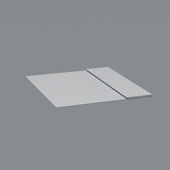 Minimalist Low-Polygon Rectangular and Slanted 3D models