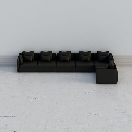 Modern Low-Poly Sofa 3D model Design