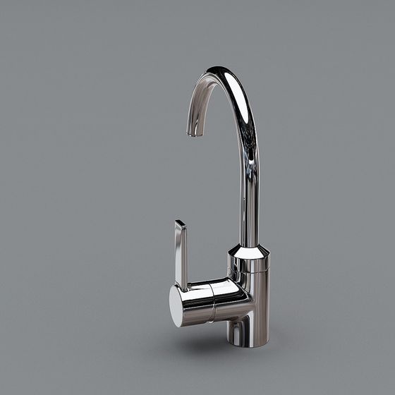 Stylish Basin Tap 3D Model – Modern Bathrooms Free