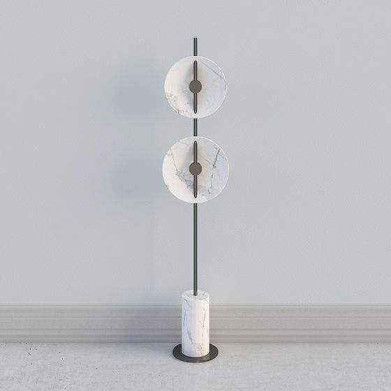 Marble Disc Tower 3D model