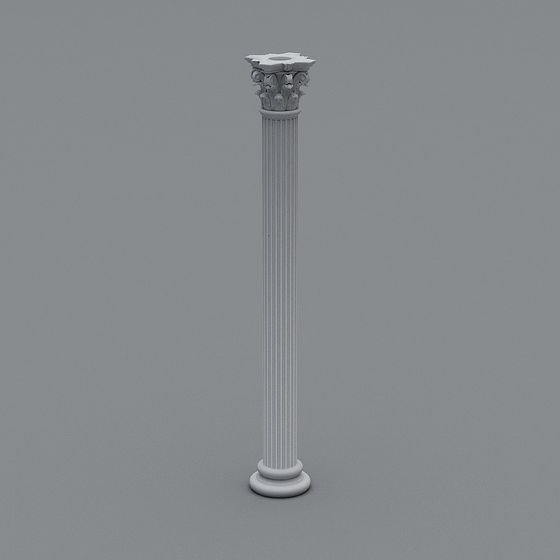 Elegant Roman Column 3D model