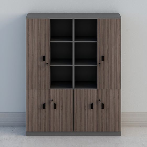 Modern Minimalist Storage Cabinet 3D model
