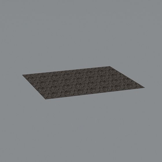 Industrial Metal Plate 3D Model – Detailed Low-Poly Metal