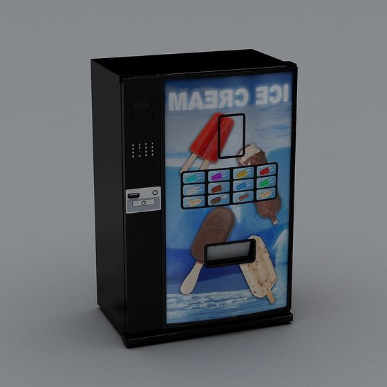 Realistic Ice Cream Vending Machine 3D model