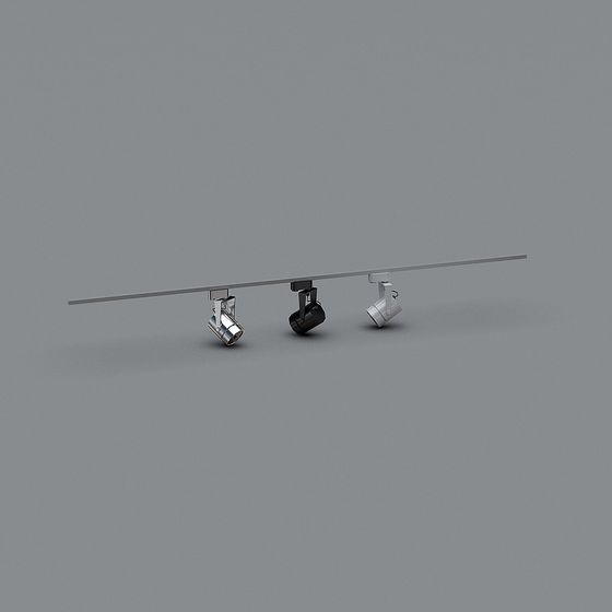 Modern Low-Poly Track Light 3D model