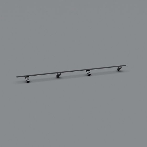 Sleek Low-Poly Track Light 3D model